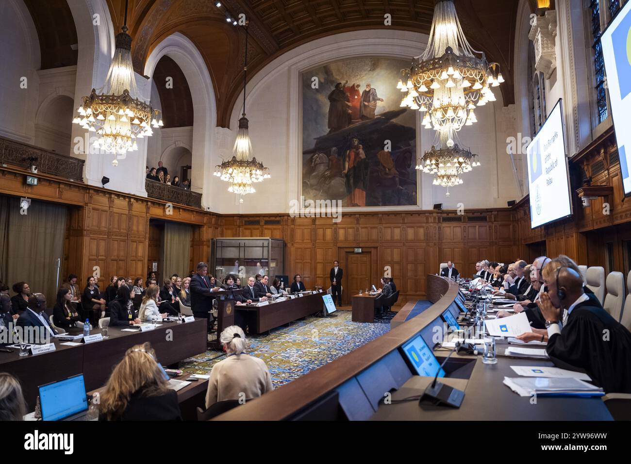 THE HAGUE - The International Court of Justice during the continuation ...