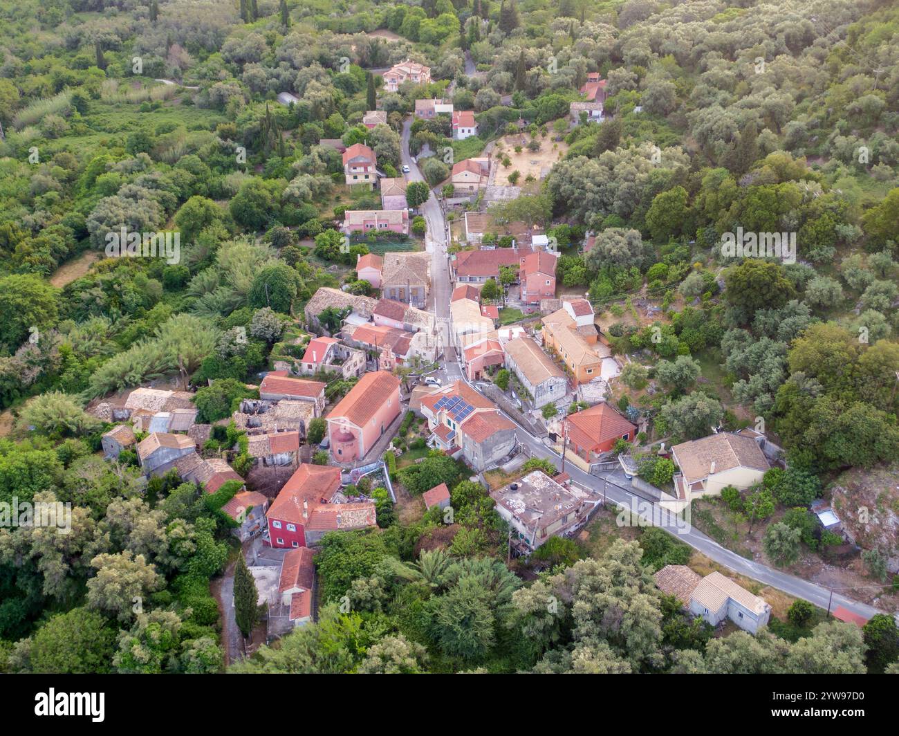 Clustered village aerial hi-res stock photography and images - Alamy
