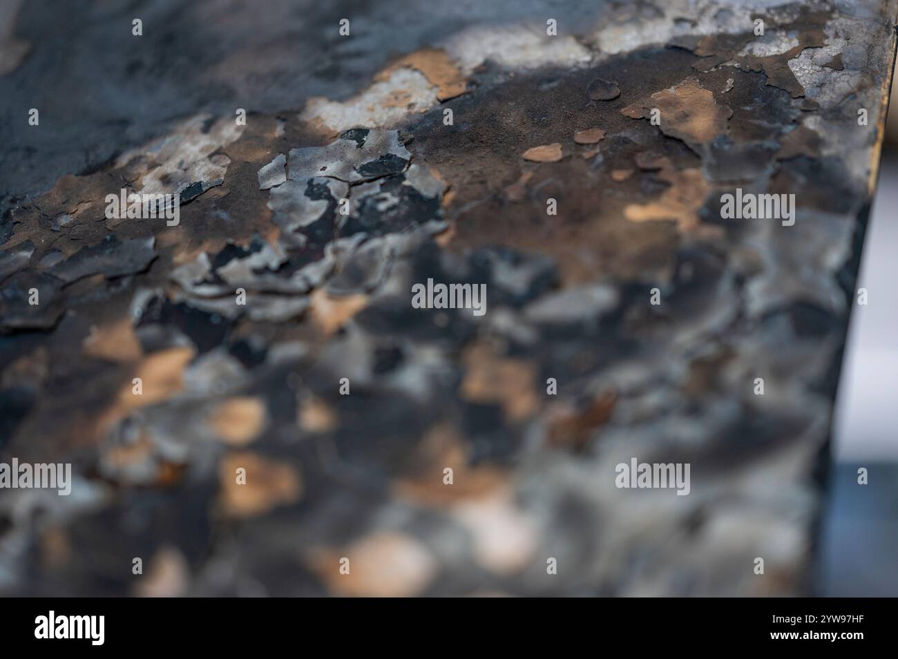 The 'Minder' TV show Ford Capri after it caught fire, caused by an ...