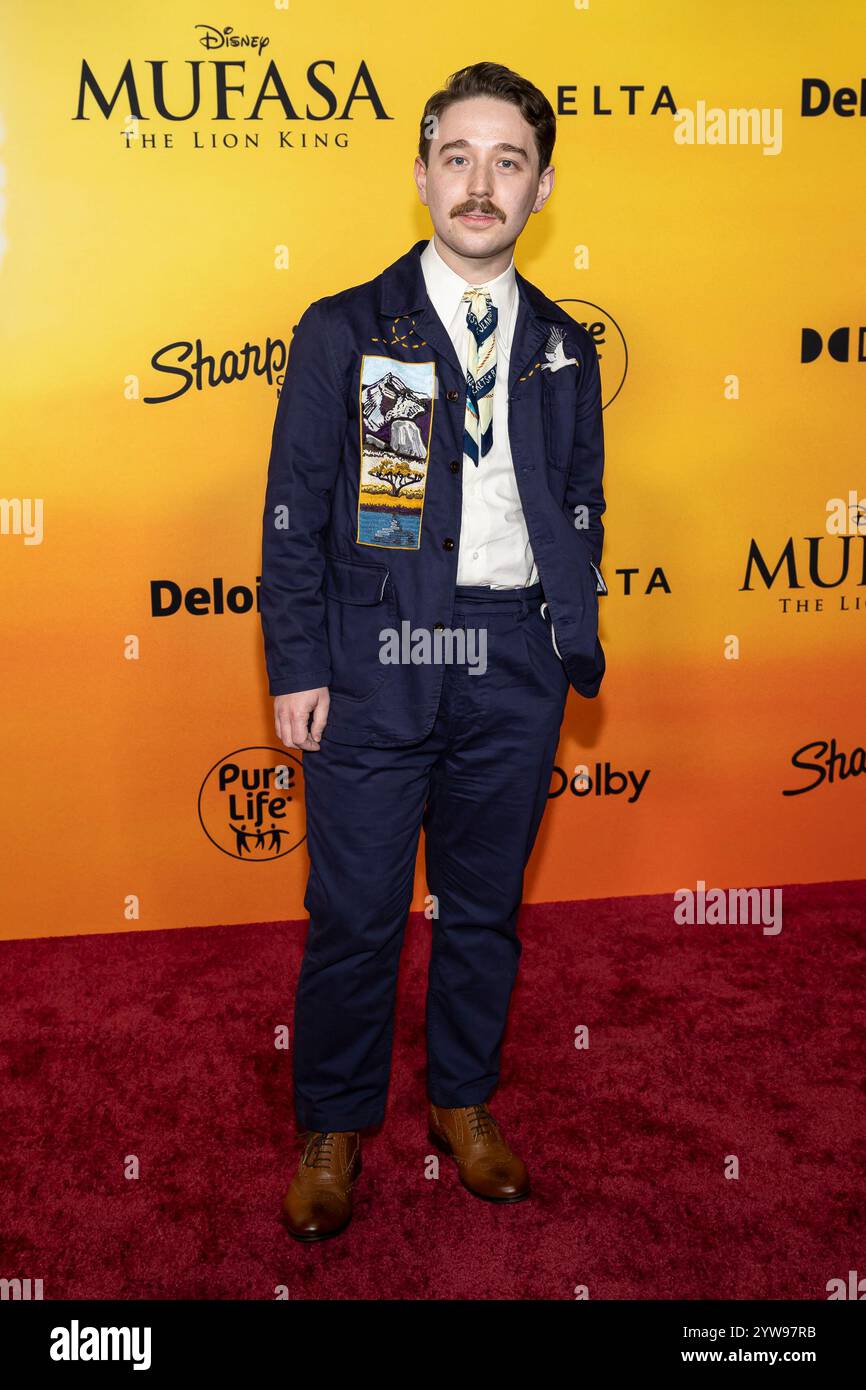 Hollywood, USA. 09th Dec, 2024. Preston Nyman attends the arrivals of ...