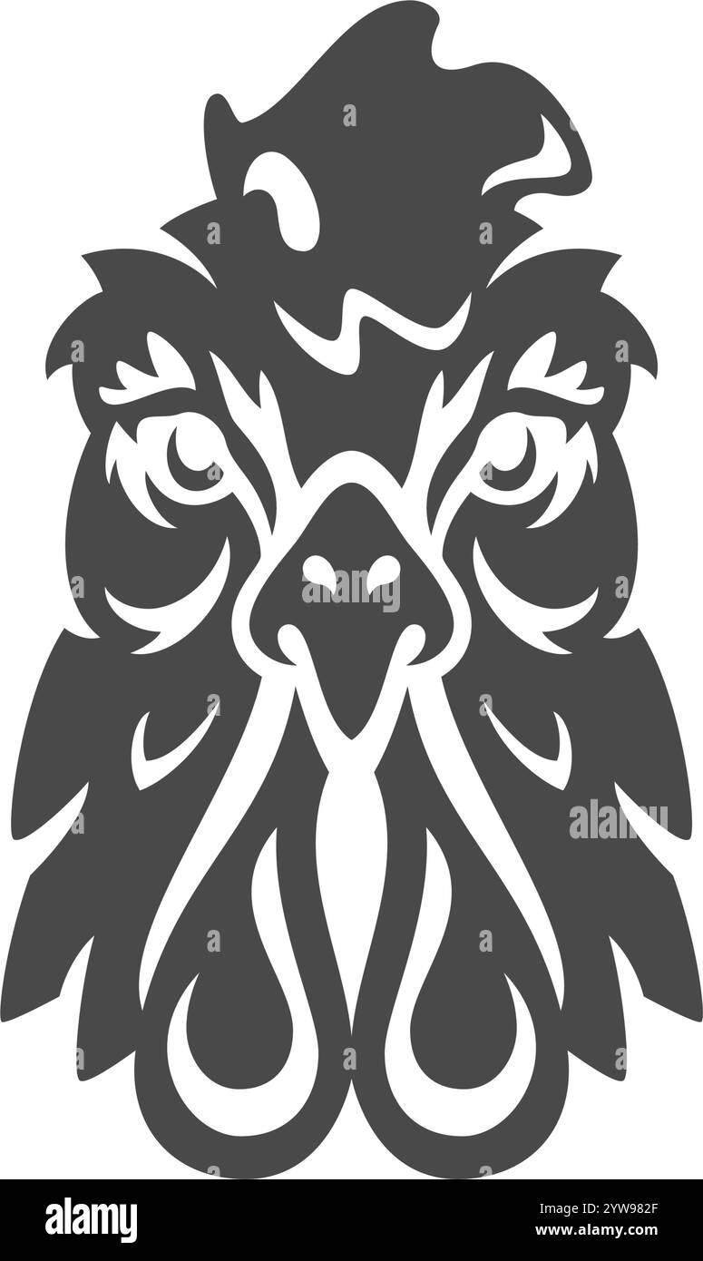 Rooster muzzle chicken face portrait agriculture breeding organic ...