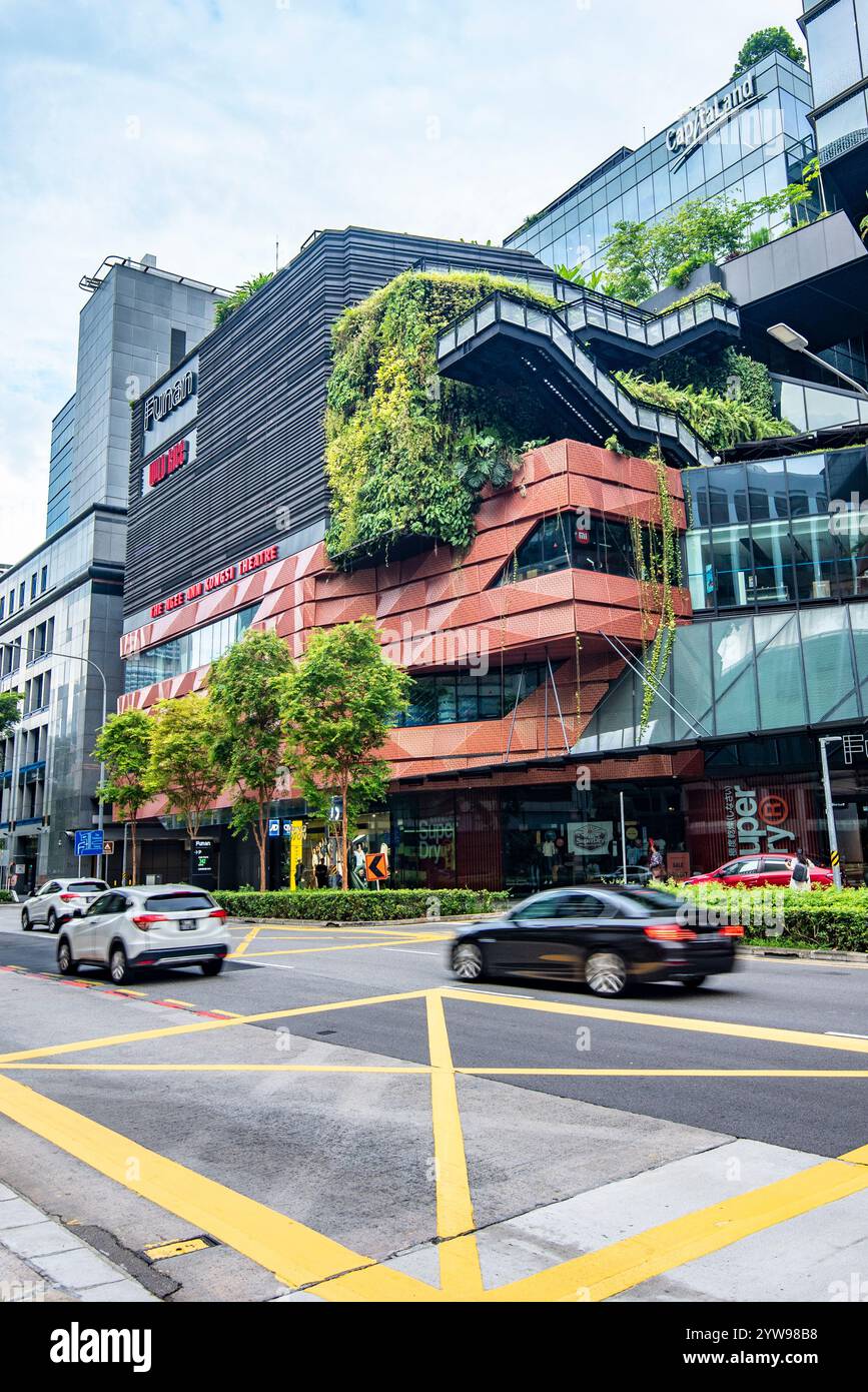 Funan is a mixed-use development that includes a retail mall, two ...