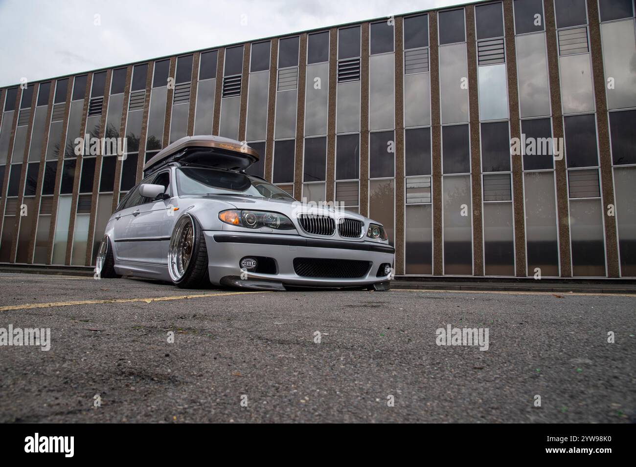 Modified and stanced 2001 BMW E46 3 series Touring, German estate car ...