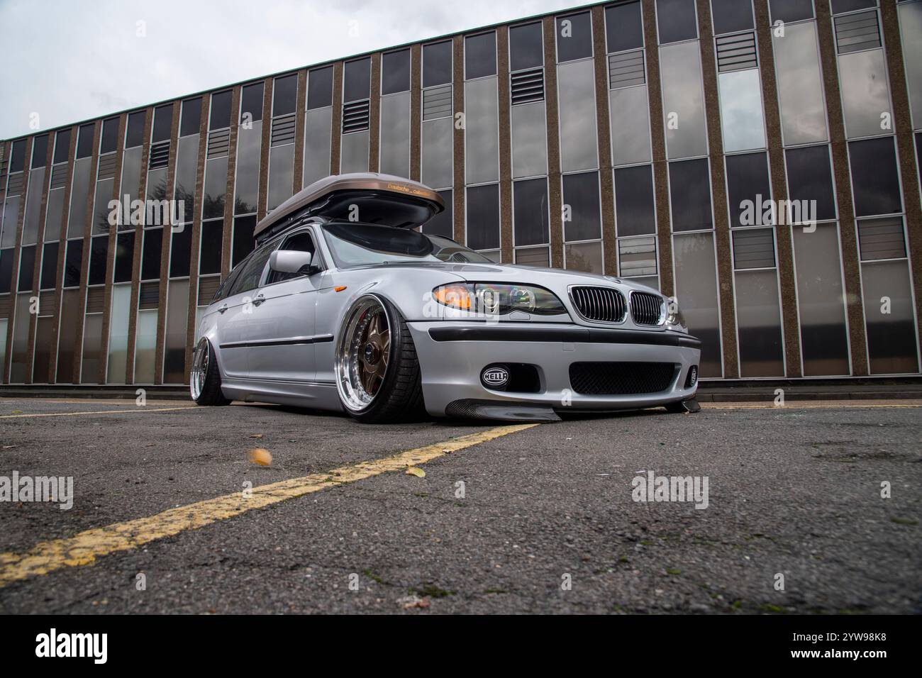 Modified and stanced 2001 BMW E46 3 series Touring, German estate car ...