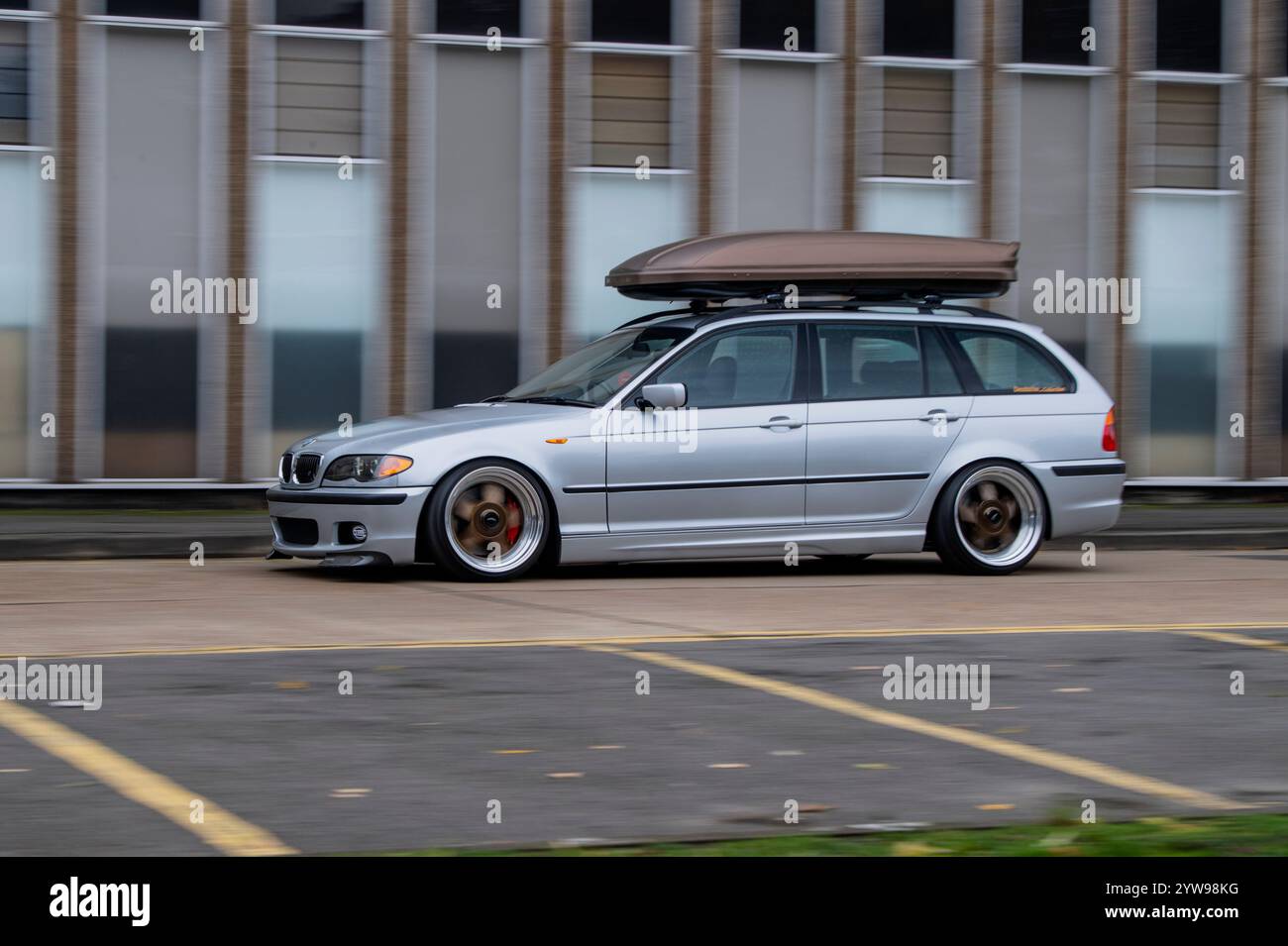 Modified and stanced 2001 BMW E46 3 series Touring, German estate car ...