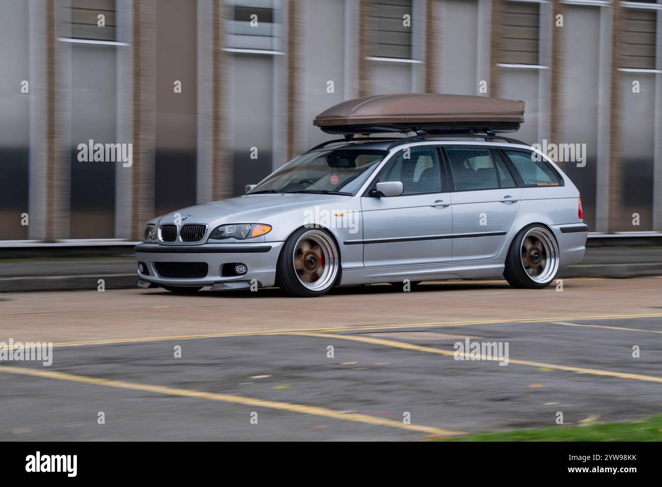 Modified and stanced 2001 BMW E46 3 series Touring, German estate car ...