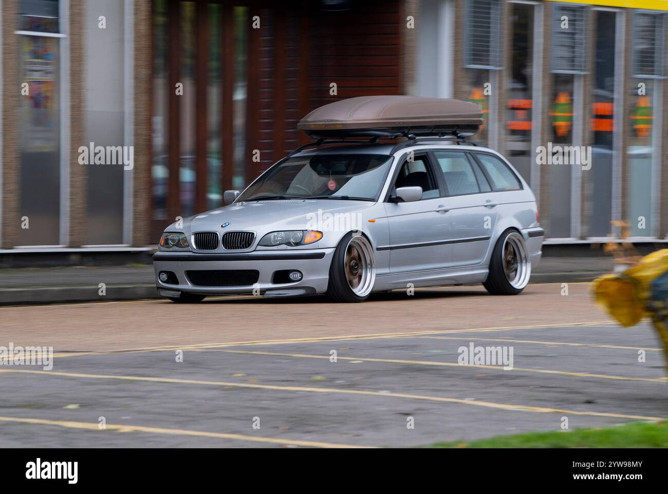Modified and stanced 2001 BMW E46 3 series Touring, German estate car ...