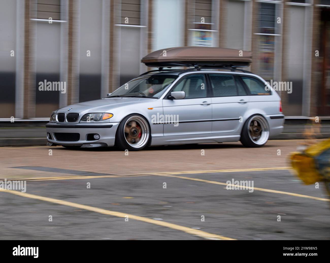 Modified and stanced 2001 BMW E46 3 series Touring, German estate car ...