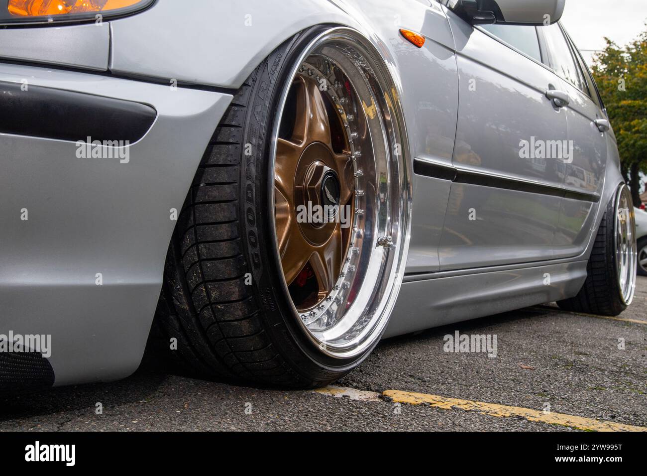 Modified and stanced 2001 BMW E46 3 series Touring, German estate car ...