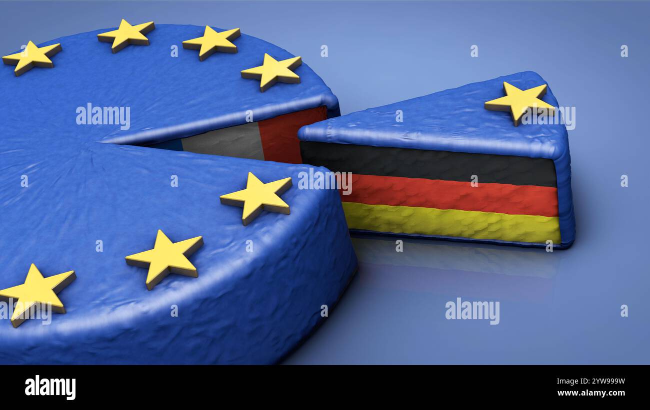 Symbolbild um Thema Dexit, EU-Austritt von Deutschland Stock Photo - Alamy