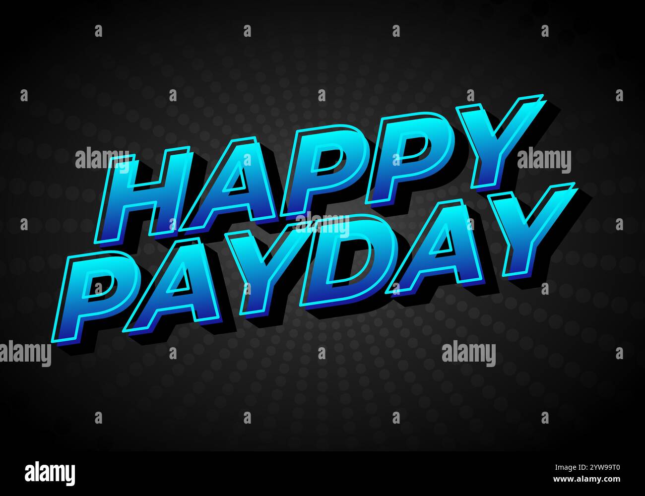 Happy payday text effect design for social media ads. 3D style Stock ...