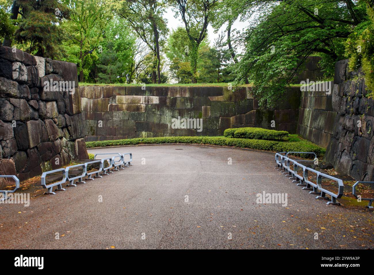 The grounds of the Imperial Palace East Gardens in Tokyo, capital of ...