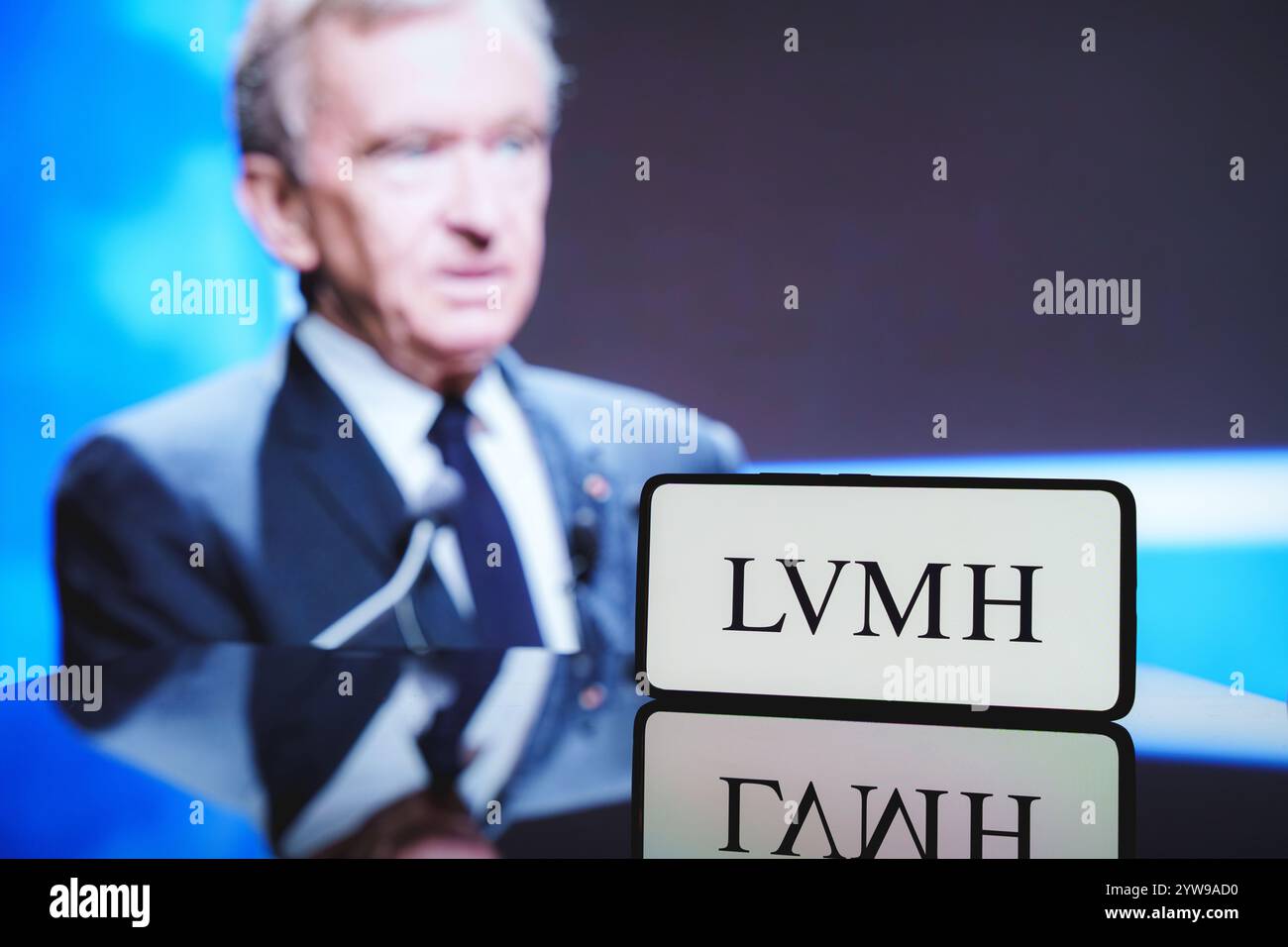 LVMH logo and company CEO Bernard Arnault Stock Photo - Alamy