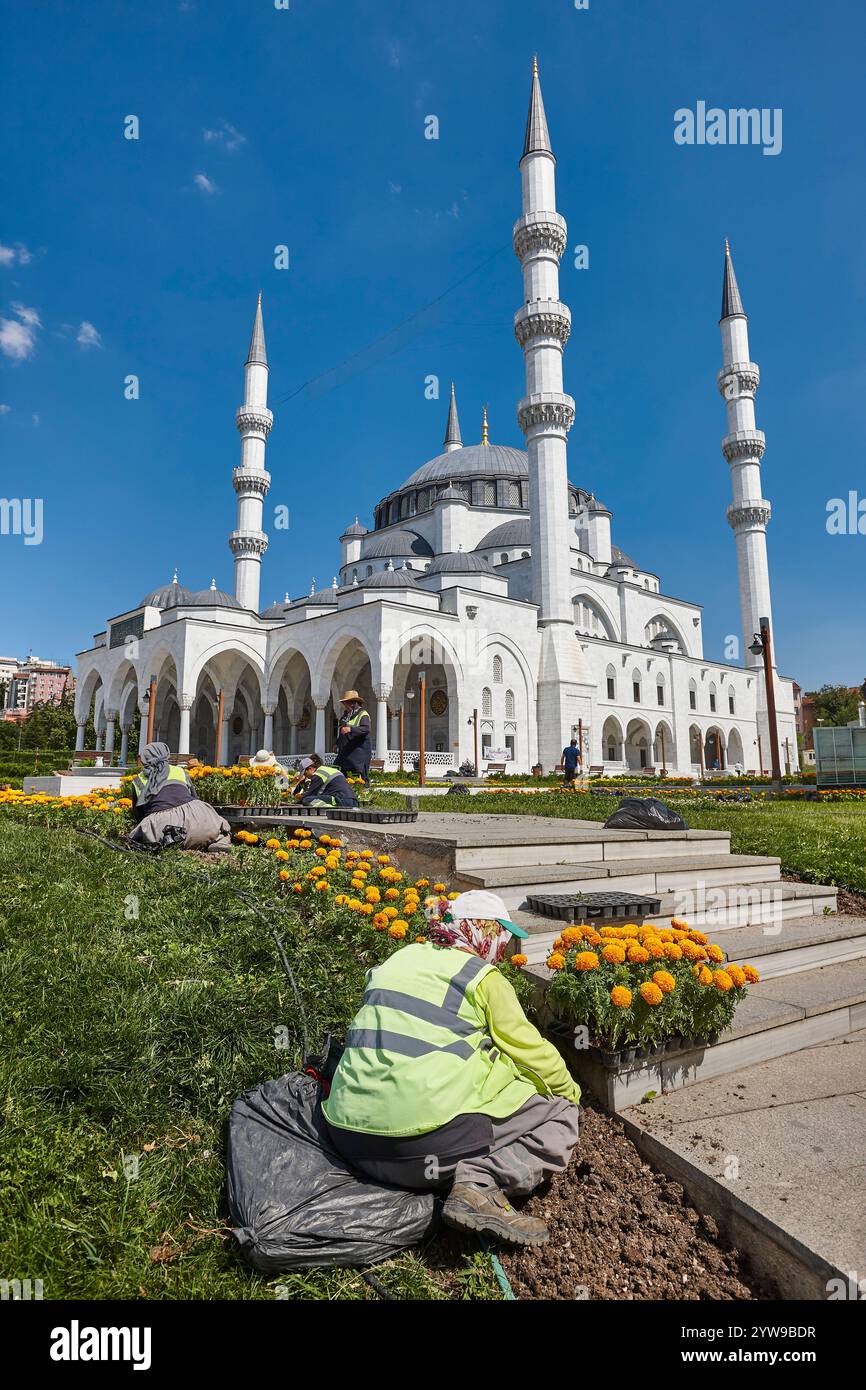Historic Melike Hatun mosque in Ankara city center. Turkey Stock Photo ...