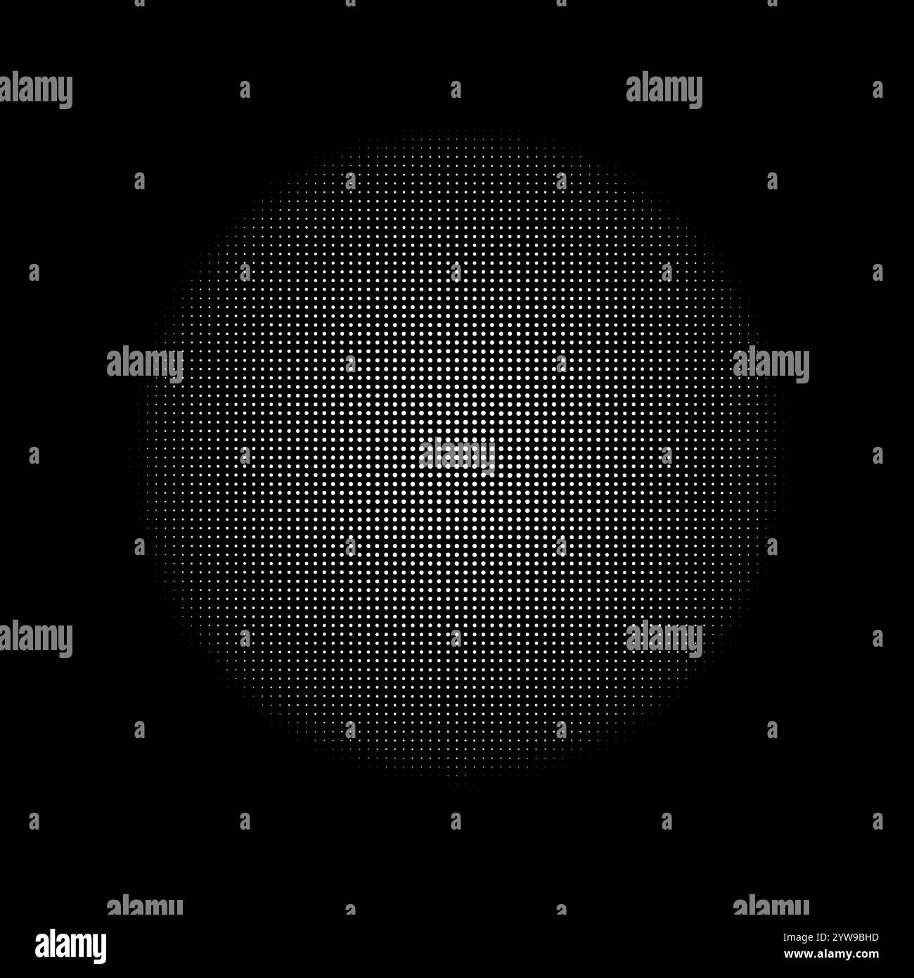 Pixel halftone texture of circles mosaic background, Vector grunge ...