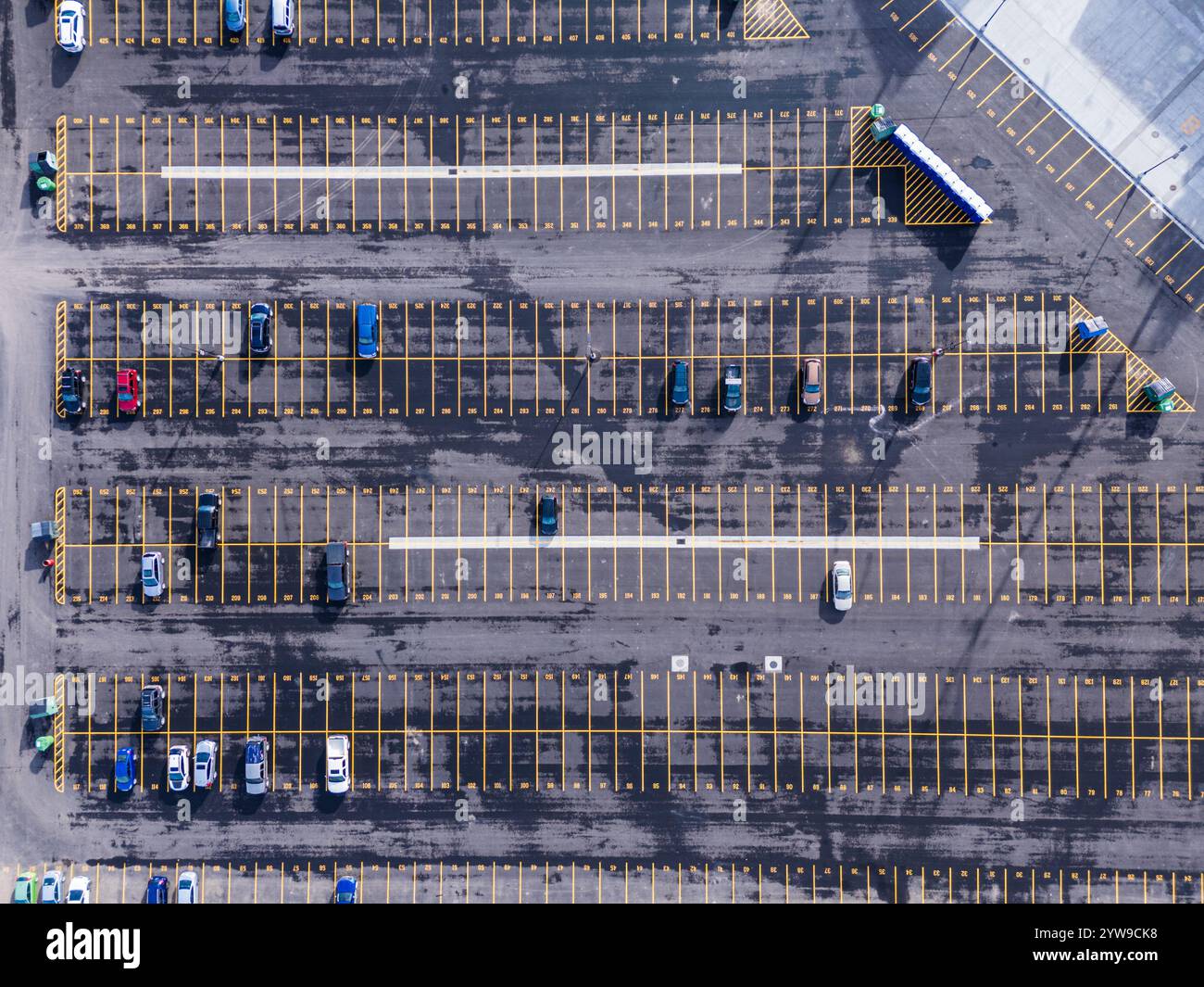 Aerial view of a parking lot Stock Photo - Alamy