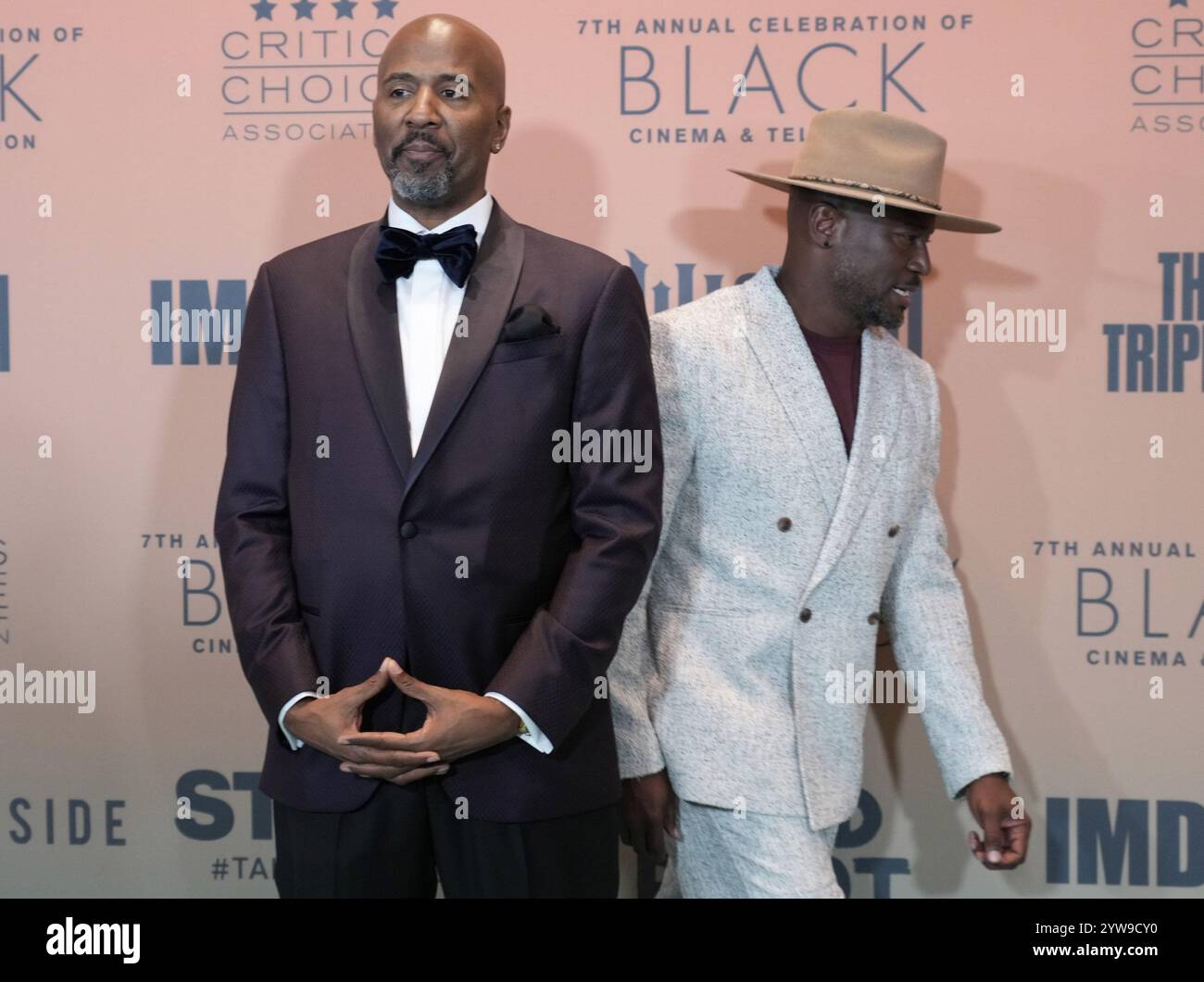 Los Angeles, USA. 09th Dec, 2024. (L-R) Malcolm D. Lee and Taye Diggs ...