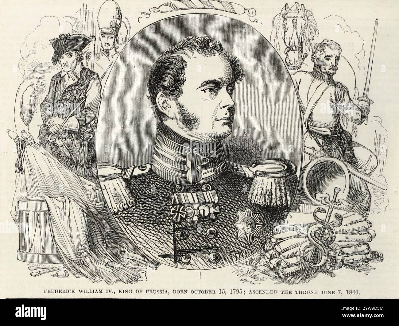 Frederick William IV, King of Prussia, born October 15, 1795, Ascended ...