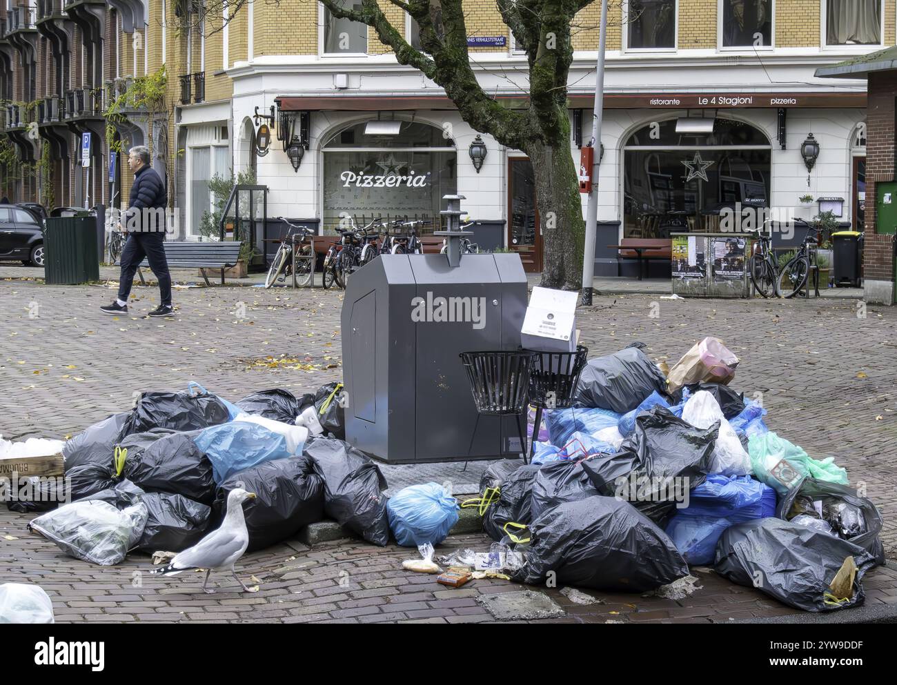 AMSTERDAM- Pollution in Amsterdam South. Most trash and garbage is ...