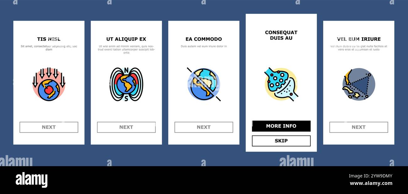 unsolved mysteries question onboarding icons set vector Stock Vector ...