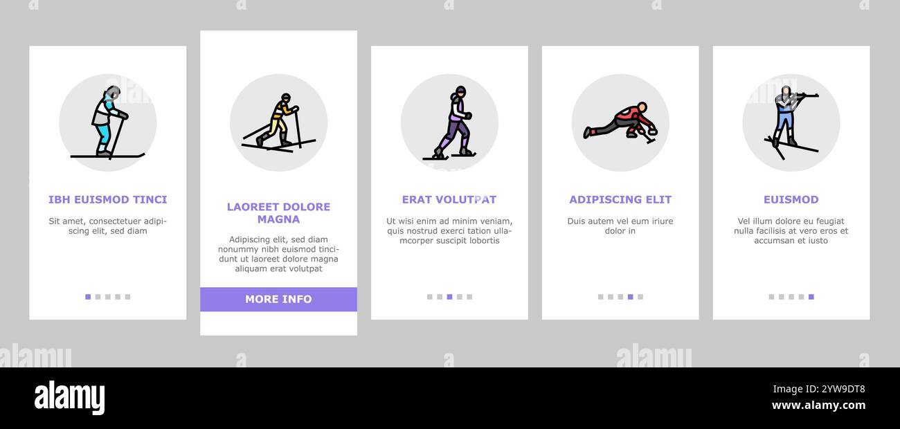 Winter ski resort mobile Stock Vector Images - Alamy