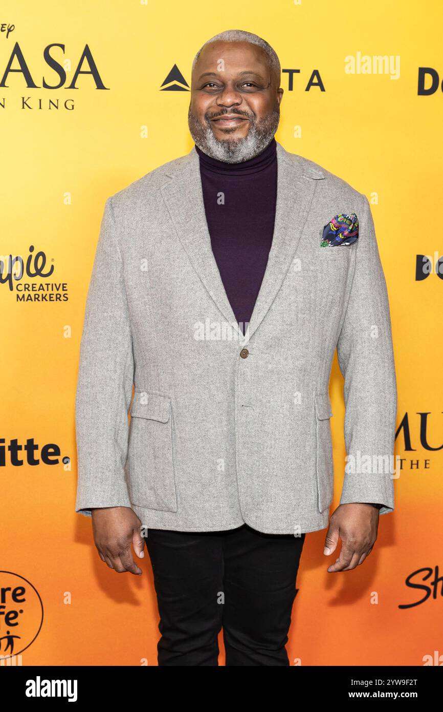 Hollywood, USA. 09th Dec, 2024. Derrick McMillon attends the arrivals of the World Premiere of ...