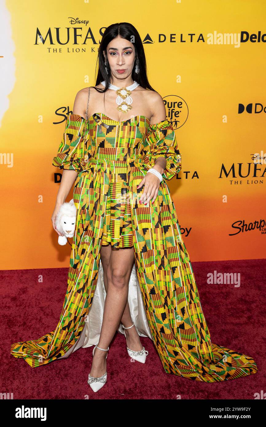 Hollywood, USA. 09th Dec, 2024. Jasmine Paige Moore attends the arrivals of the World Premiere ...