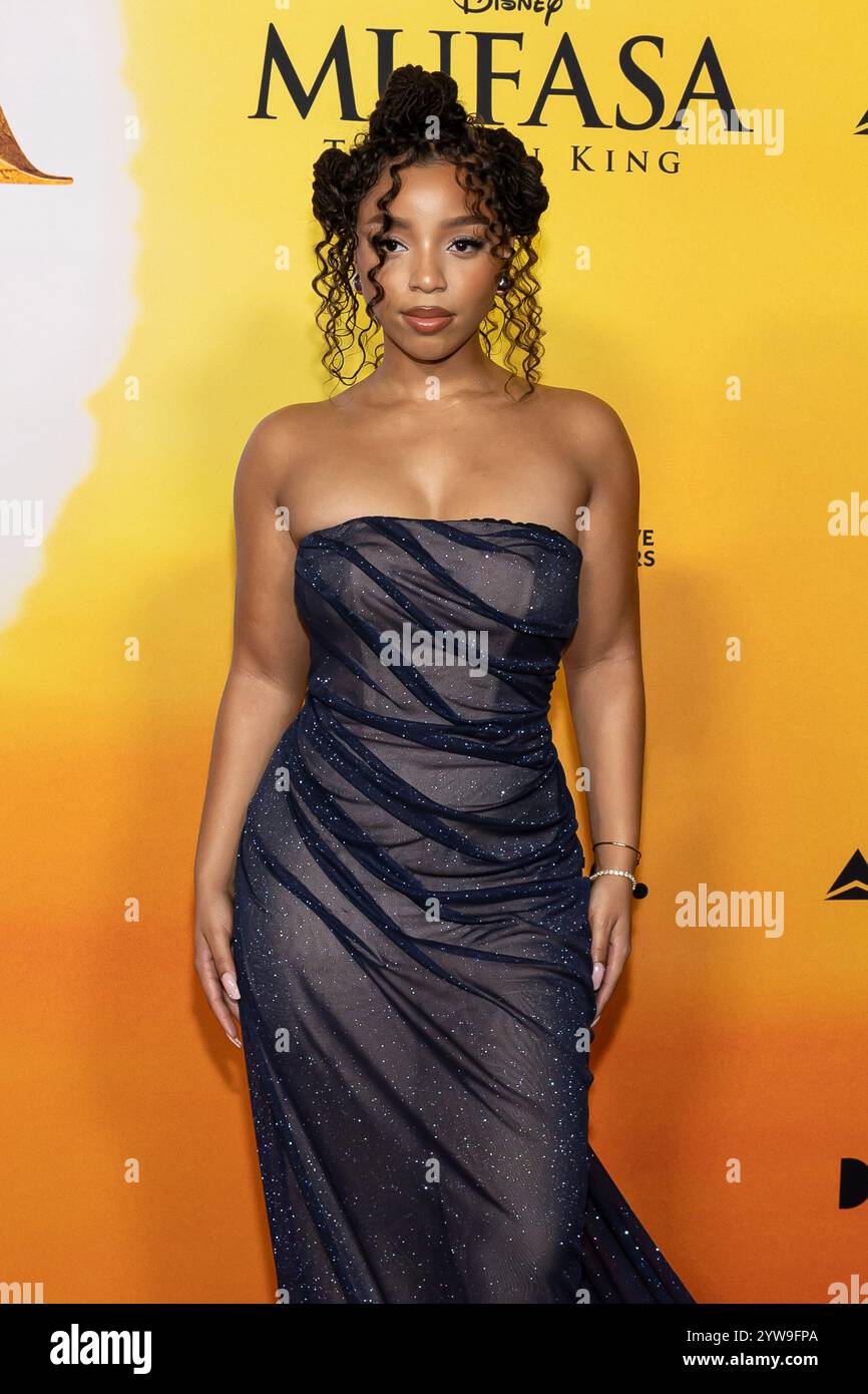 Hollywood, USA. 09th Dec, 2024. Chloe Bailey attends the arrivals of ...