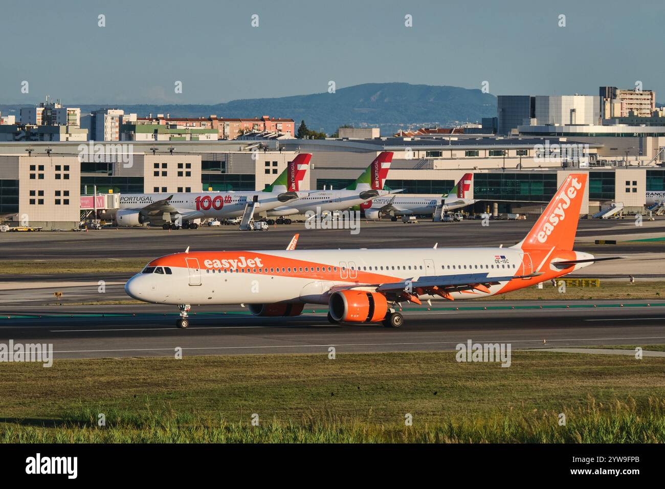 easyJet Airbus A321-251NX A321neo passenger plane taxi on runway in ...
