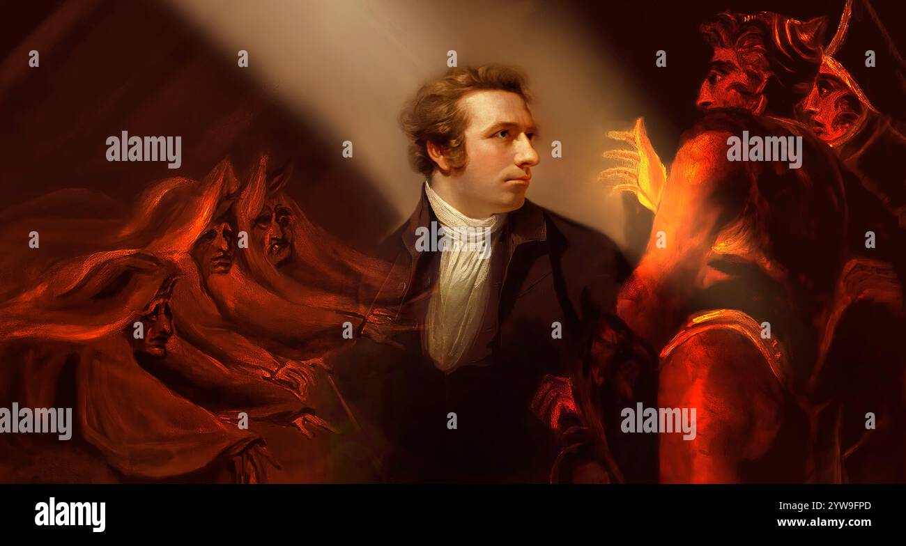 Henry Fuseli or Johann Heinrich Füssli, 1741 – 1825, Swiss painter ...
