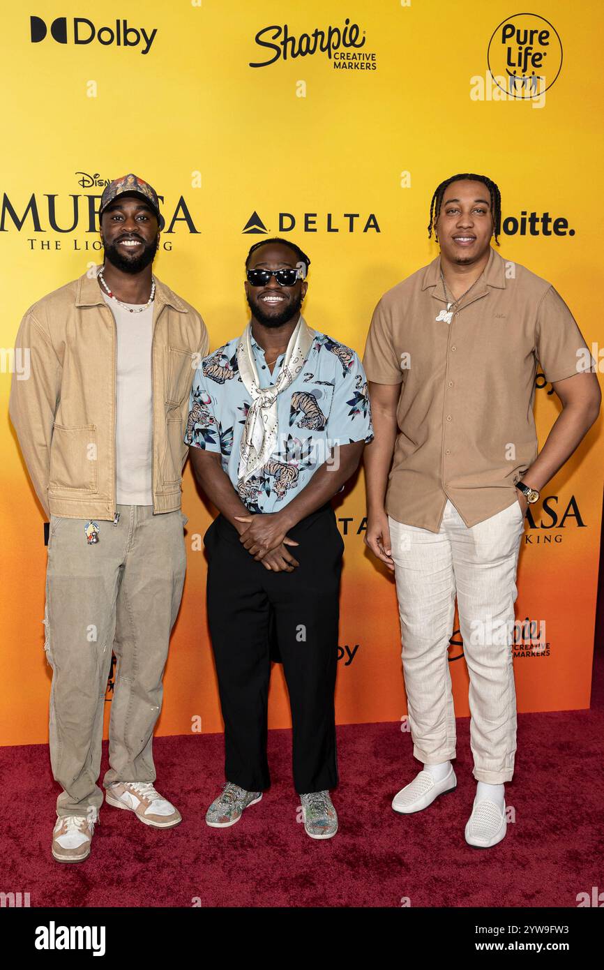 Hollywood, USA. 09th Dec, 2024. Nathaniel Rolston James, Kadeem Anthony ...