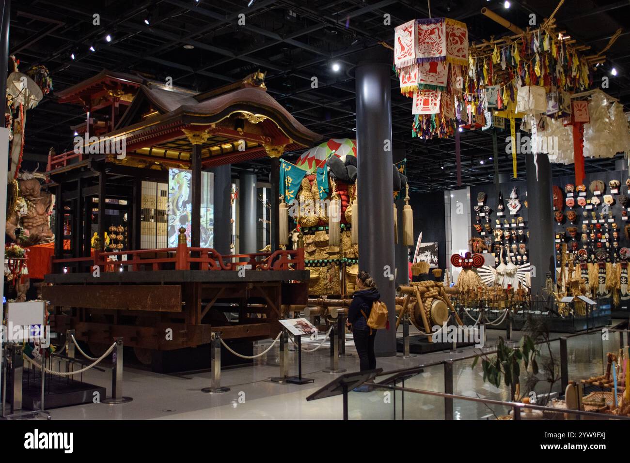 Artifacts exhibited in National Museum of Ethnology Minpaku, one of the ...