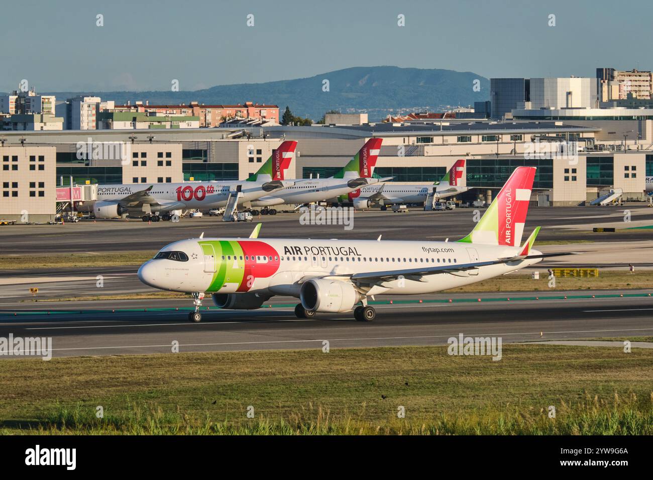 TAP Air Portugal Airbus A320-251N passenger plane take off in Humberto ...