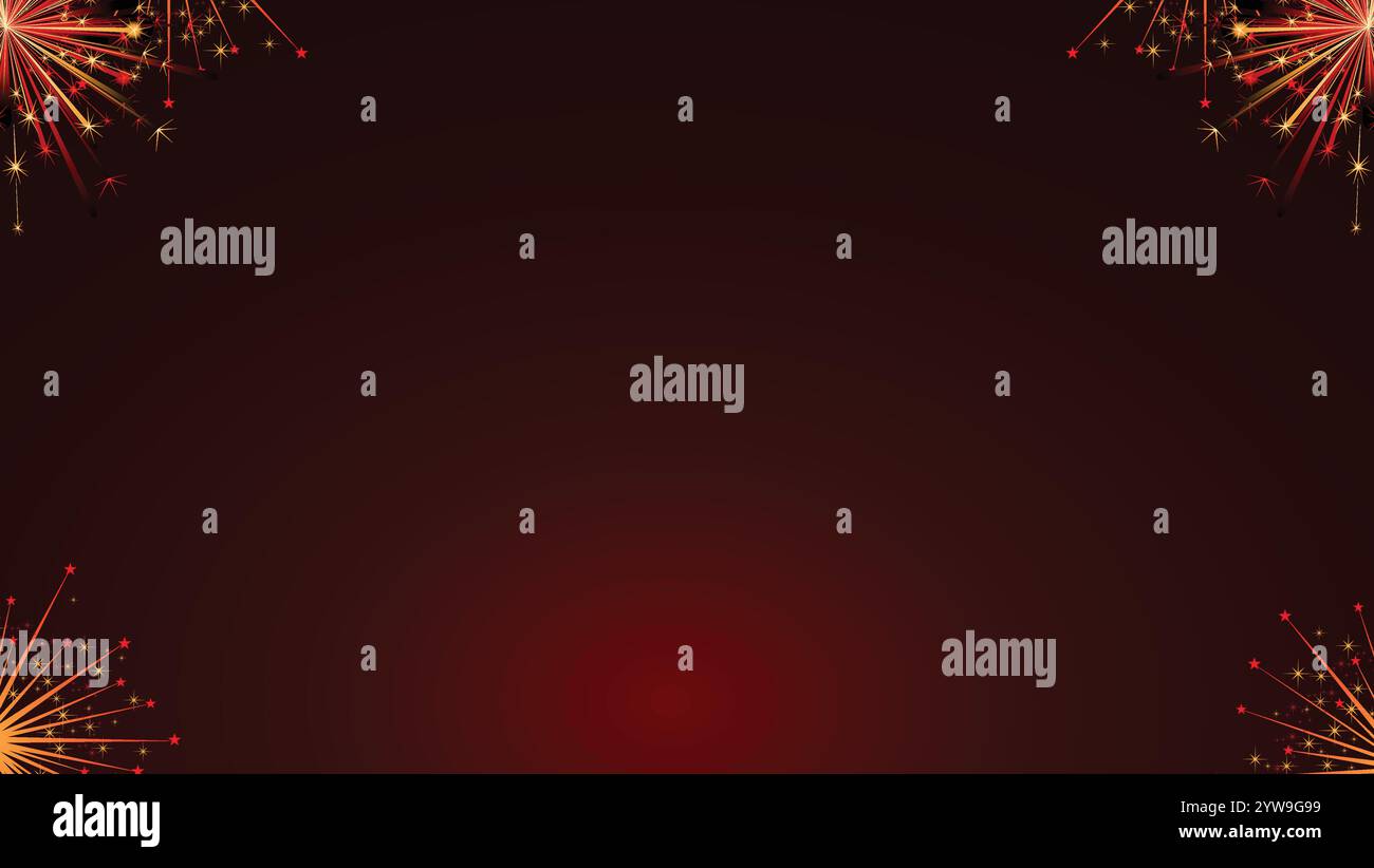 New year 2025 fireworks Stock Vector Images - Alamy