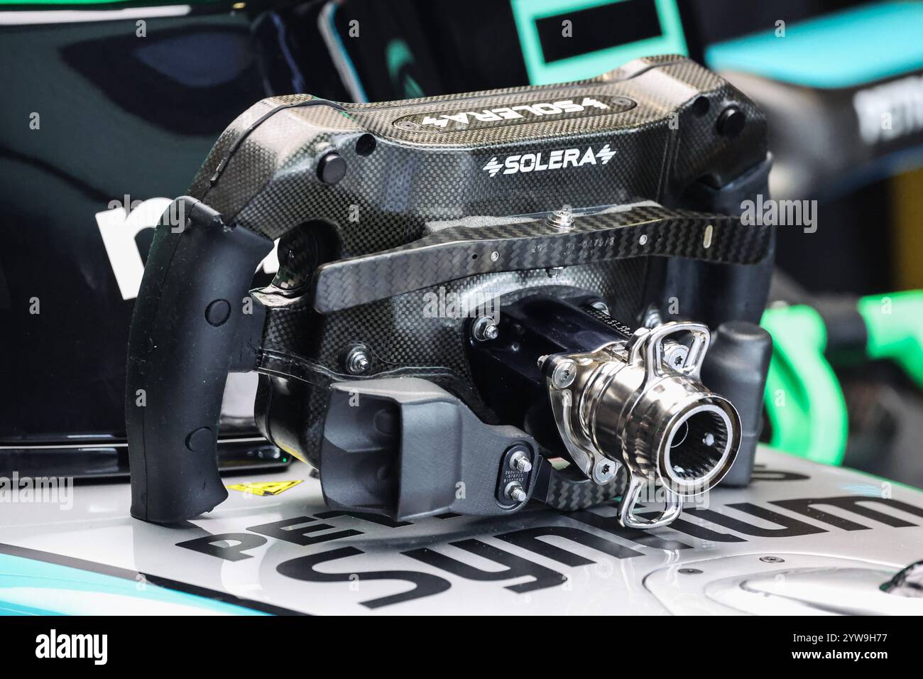 Mercedes AMG F1 Team W15, mechanical detail steering wheel, volant ...