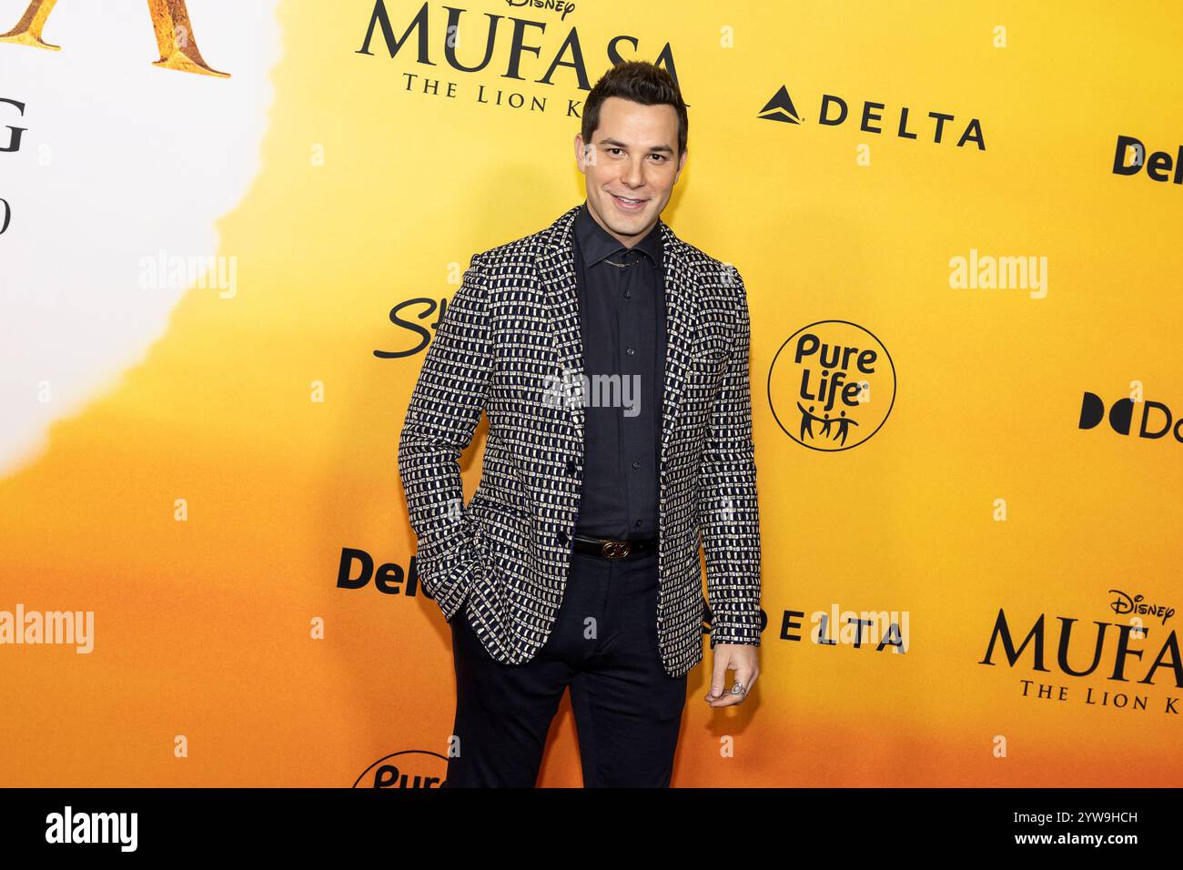 Hollywood, USA. 09th Dec, 2024. Skylar Astin attends the arrivals of ...