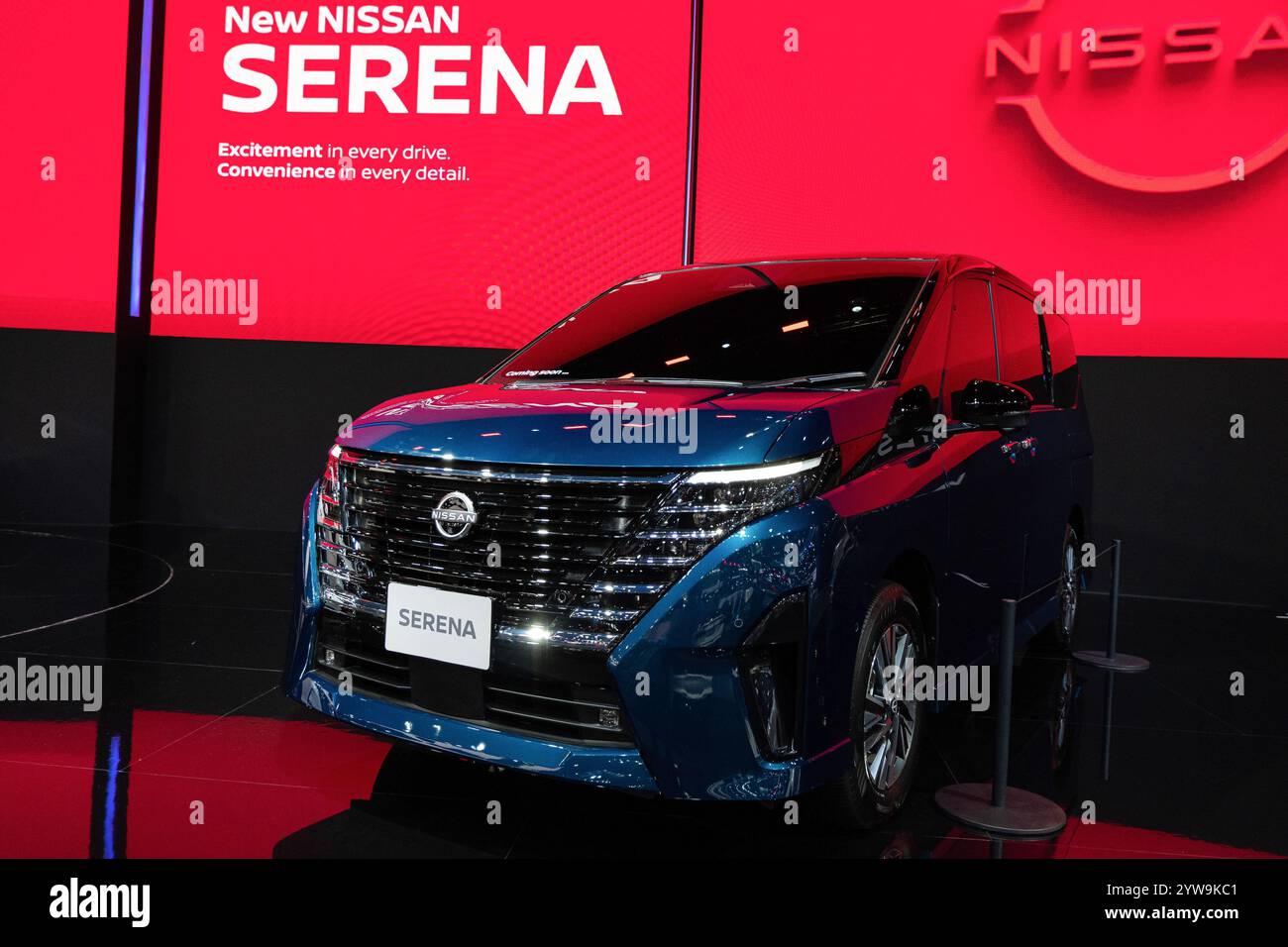 A Nissan Serena car seen displayed during the 41th Thailand ...