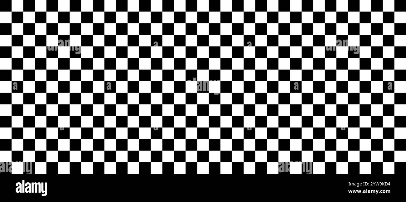 Chess board optical visual illusion, checkerboard banner template ...