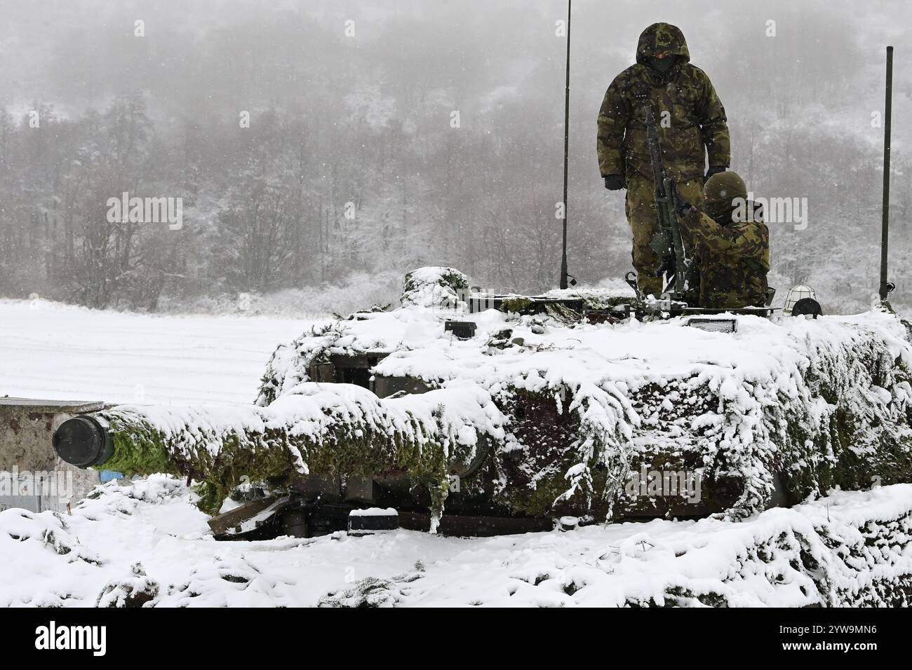Brezina, Czech Republic. 10th Dec, 2024. 73rd Tank Battalion of Czech ...