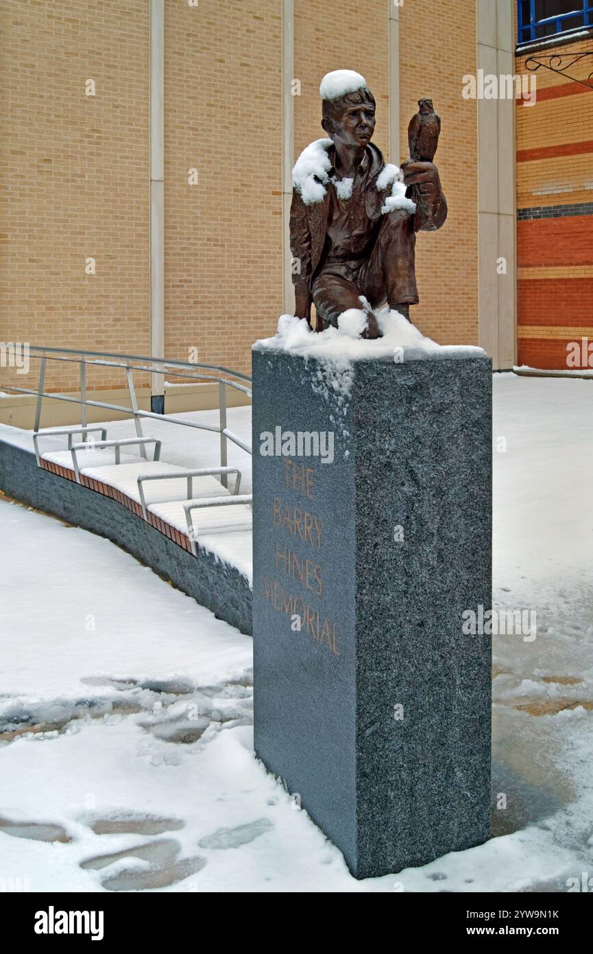 UK, South Yorkshire, Barnsley, The Barry Hines Memorial Stock Photo - Alamy