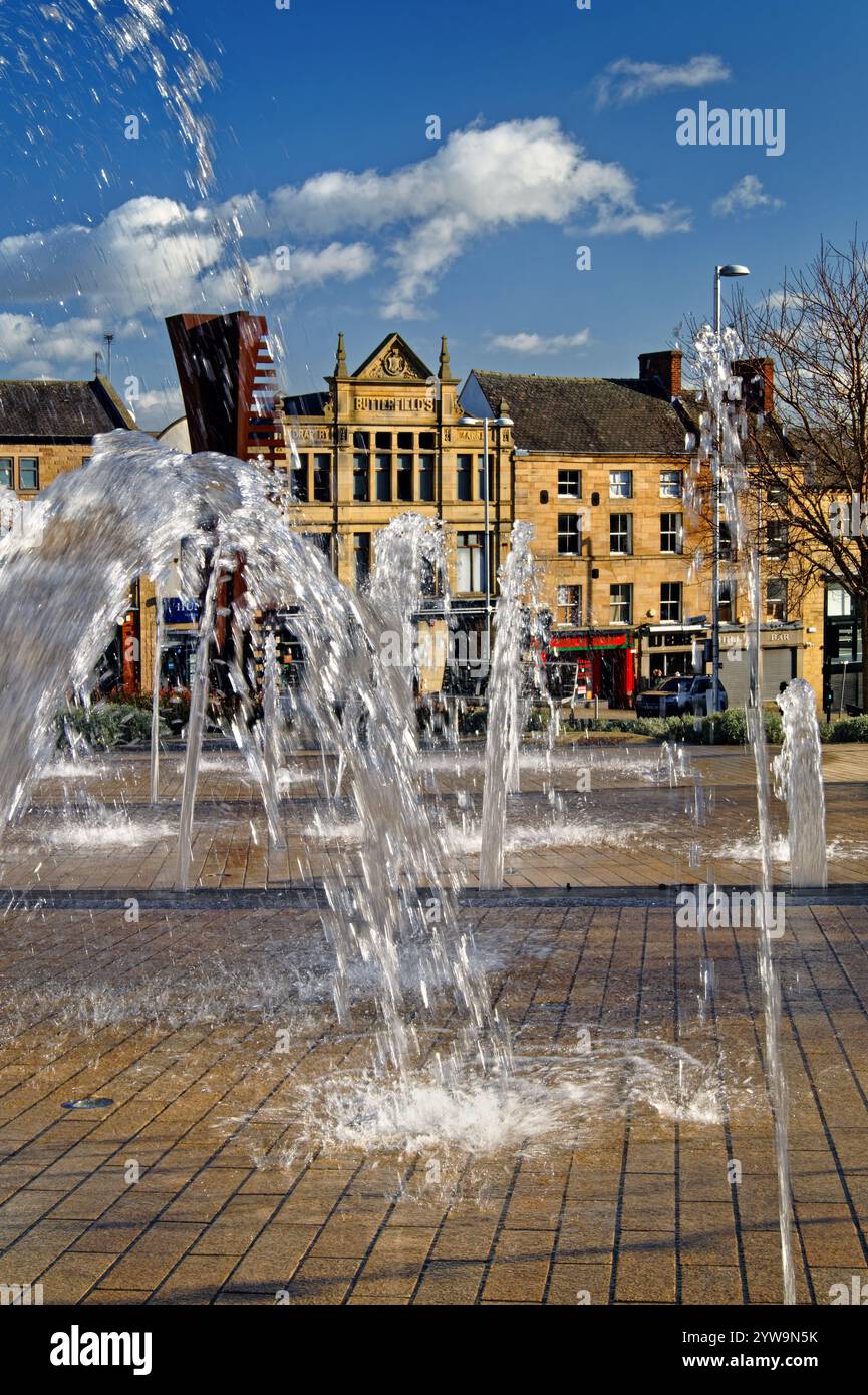 UK, South Yorkshire, Barnsley, Town Hall, Barnsley Pals Centenary ...