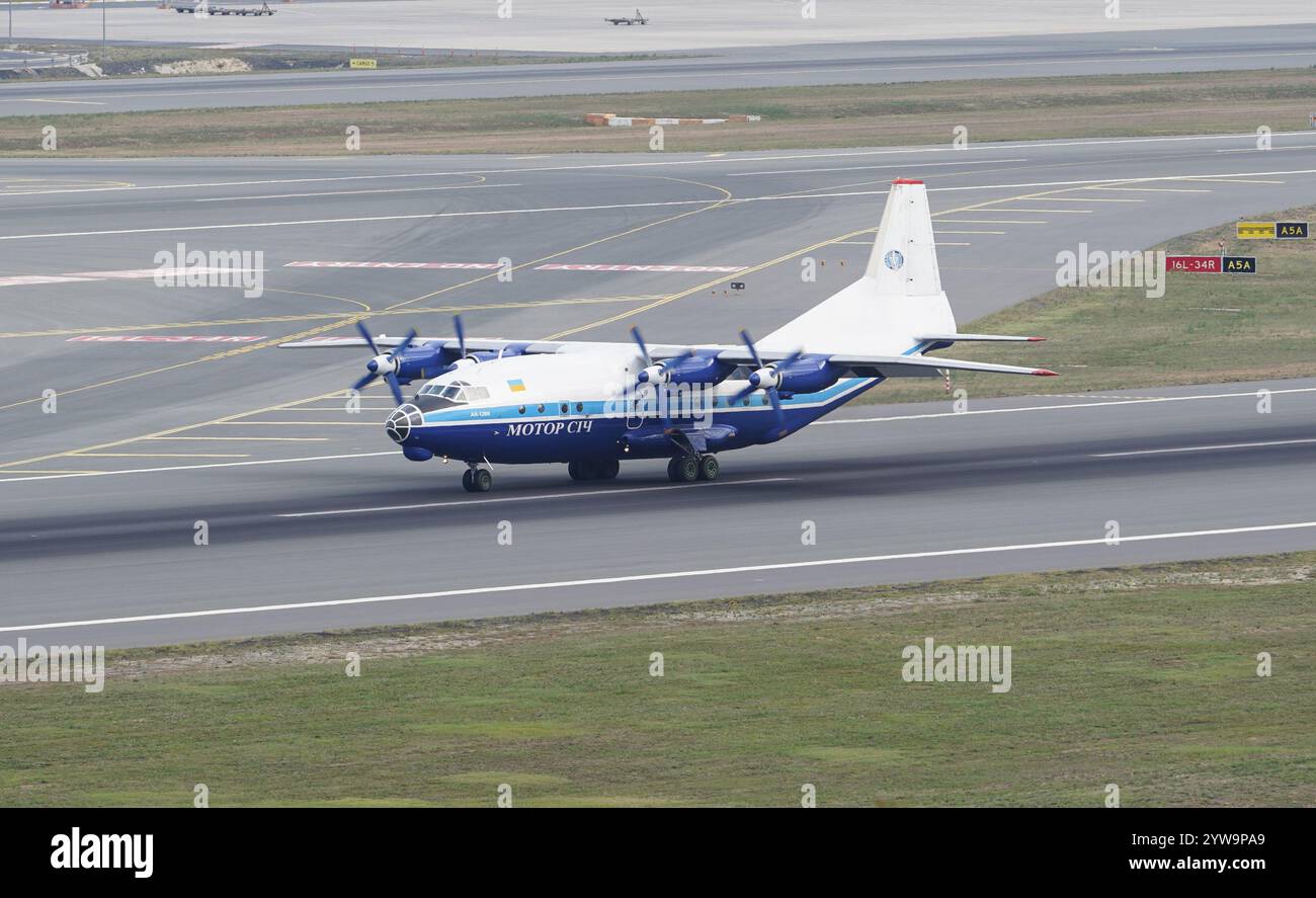 ISTANBUL, TURKIYE - SEPTEMBER 02, 2023: Motor Sich Airlines Antonov An ...