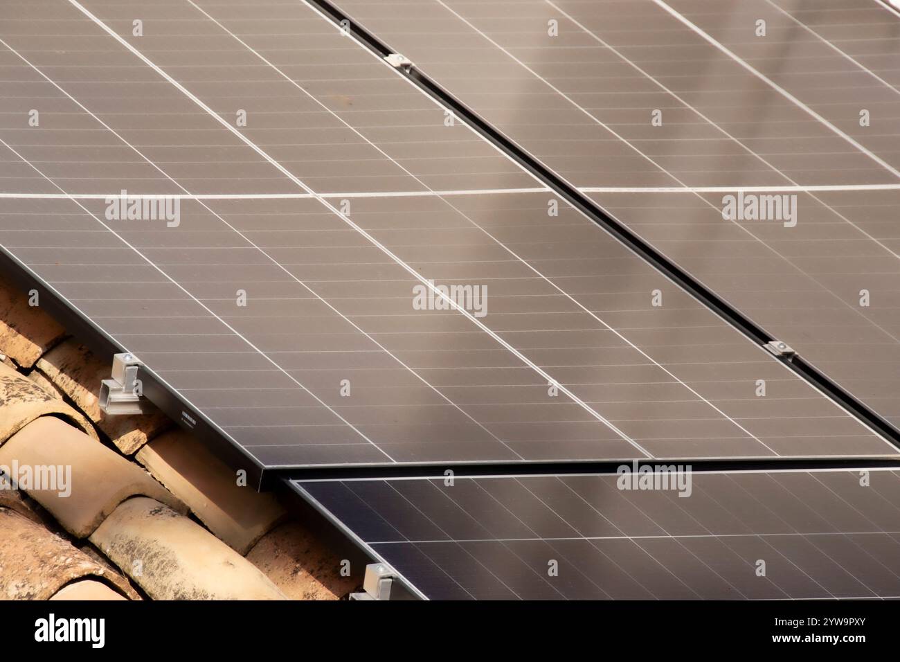 Detail photograph of a solar photovoltaic panel Stock Photo - Alamy