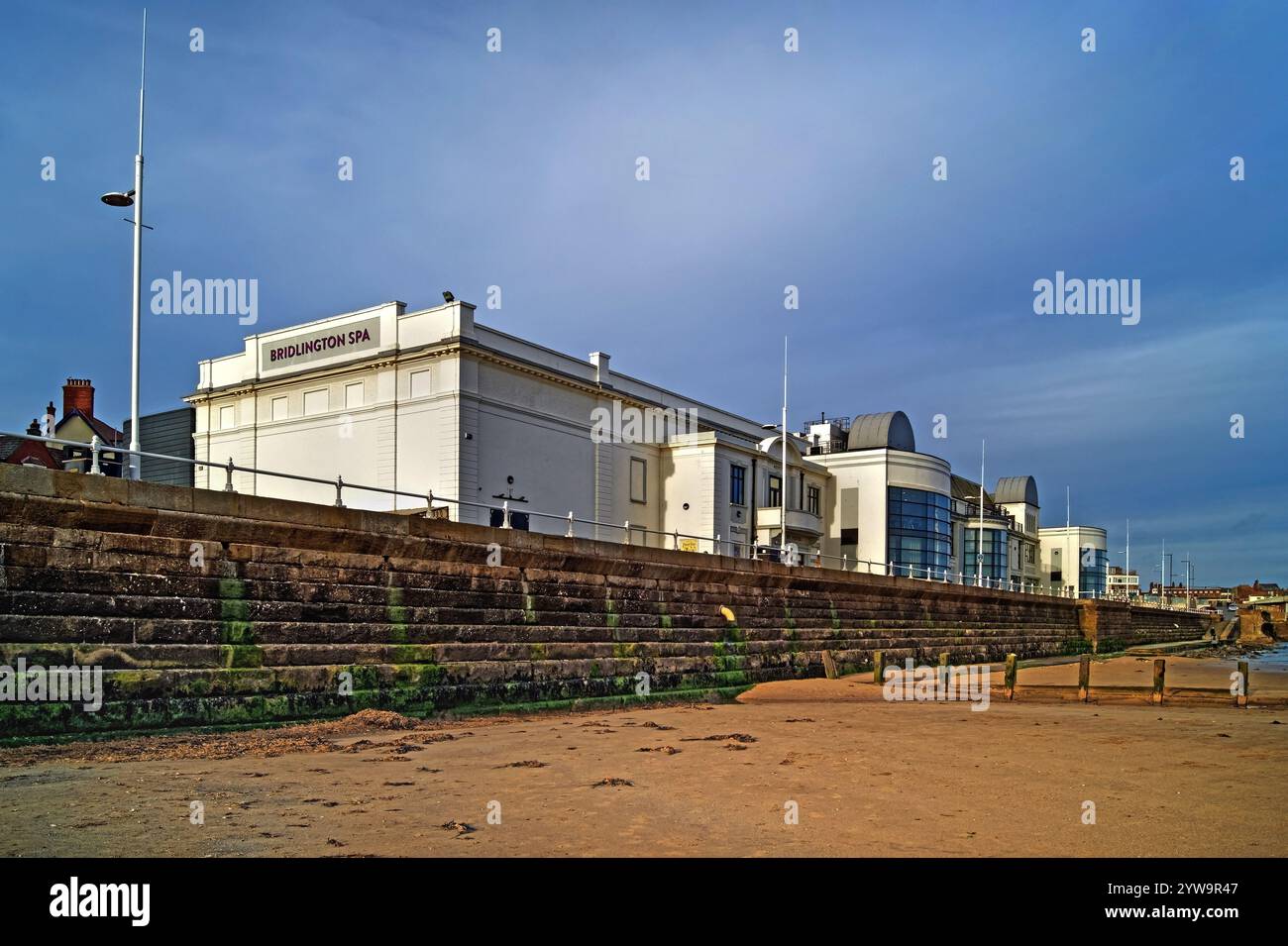 UK, East Riding of Yorkshire, Bridlington Spa and South Beach Stock ...
