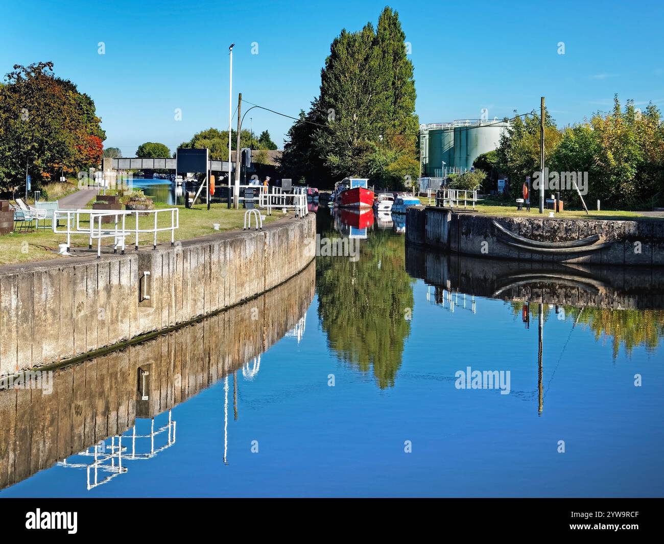 UK, West Yorkshire, Castleford, Aire and Calder Navigation at Allerton ...