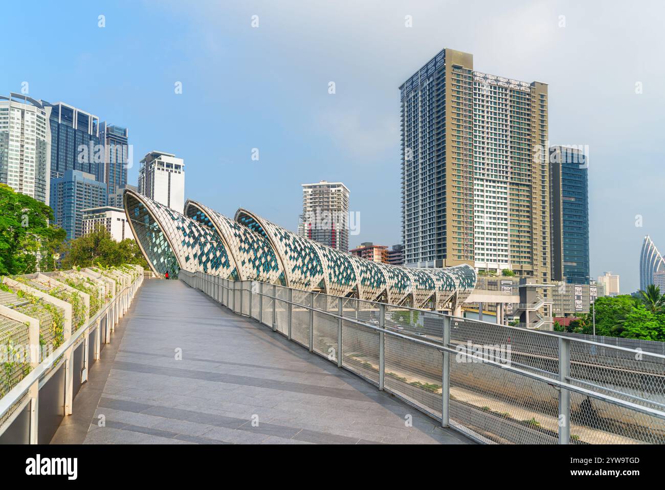 Awesome view of Saloma Link Bridge in Kuala Lumpur, Malaysia Stock ...