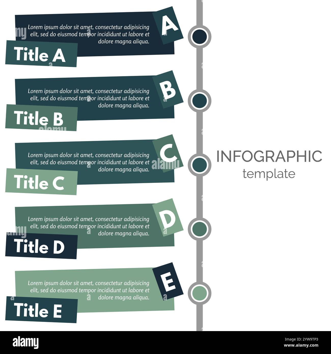 Five steps infographic design elements. Step by step infographic design ...