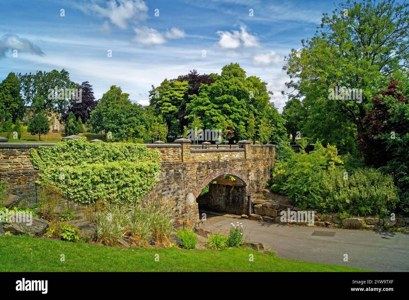 UK, West Yorkshire, Huddersfield, Greenhead Park Bridge Stock Photo - Alamy