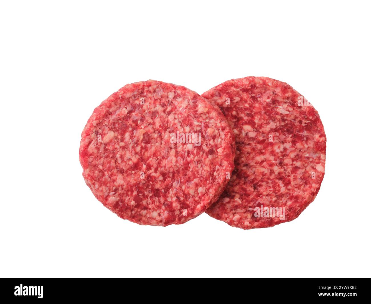 Raw burger patty. Stack of fresh raw burger patty or ground beef meat ...