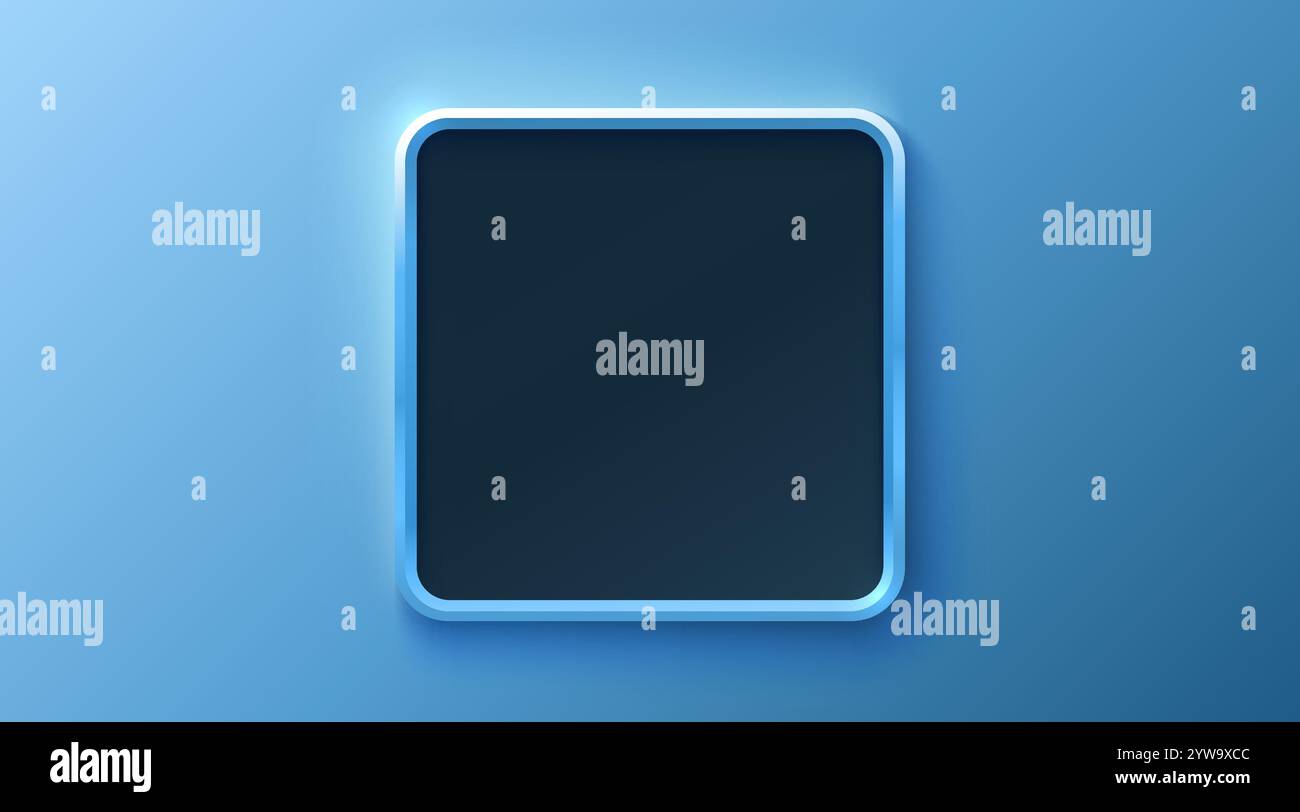 Blue frame label, event bar button, gold signboard. Vector Stock Vector ...